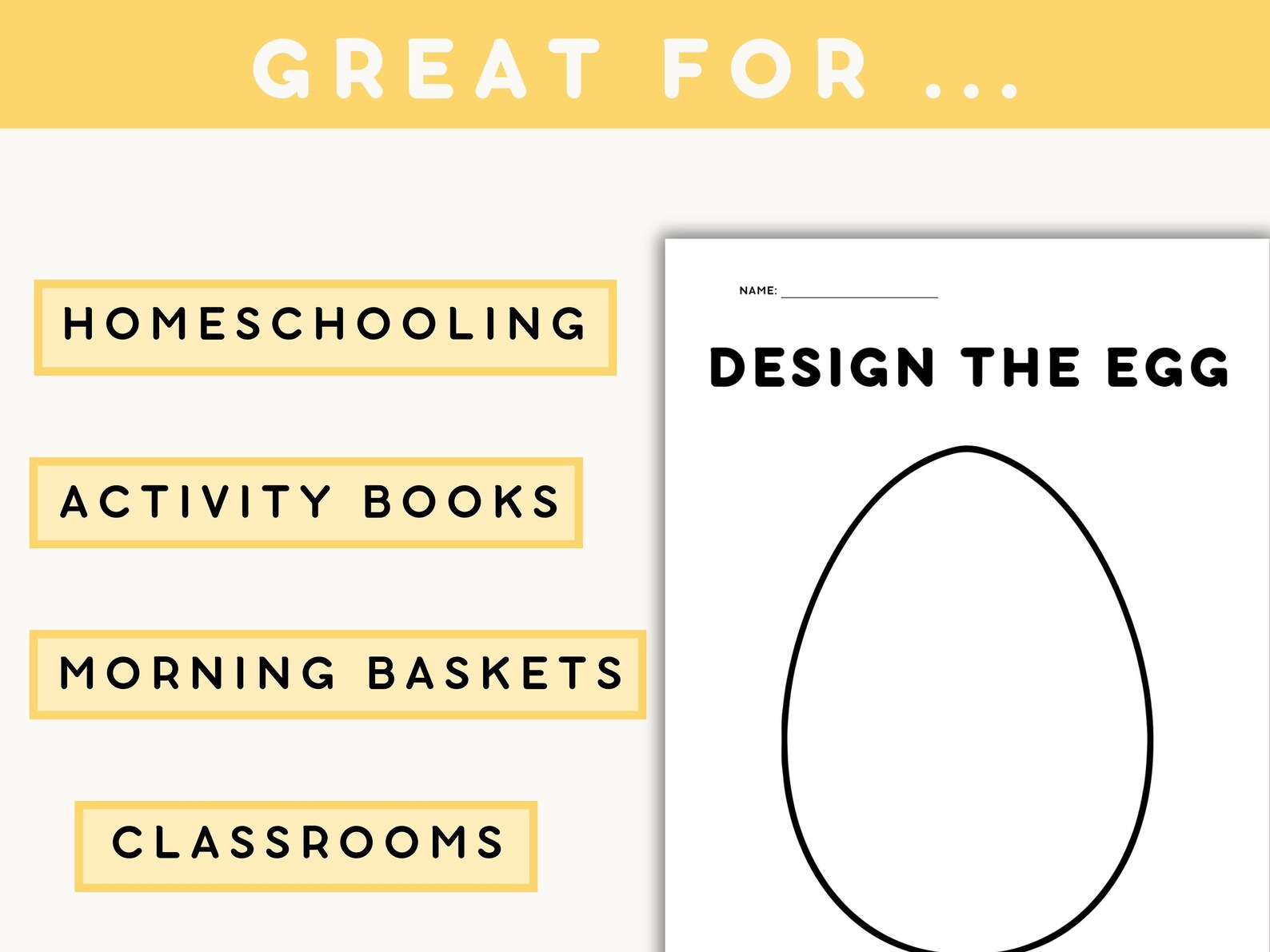 Blank Easter Egg Printable, Template Worksheet PDF, Classroom Activity ...