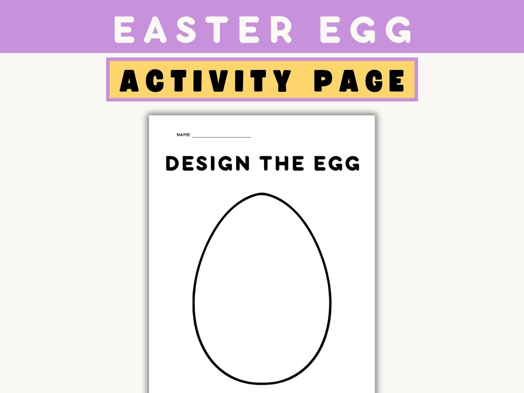 Blank Easter Egg Printable, Template Worksheet PDF, Classroom Activity ...
