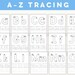 Tracing Letters Printable, A to Z Alphabet Worksheets Pdf, Uppercase ...