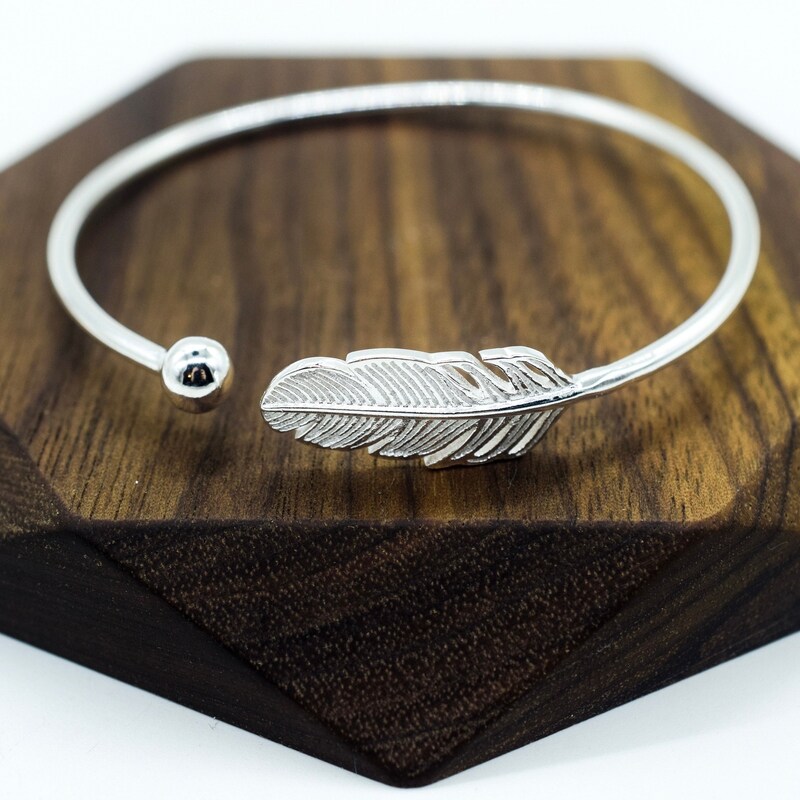 Feather Bangle - Etsy