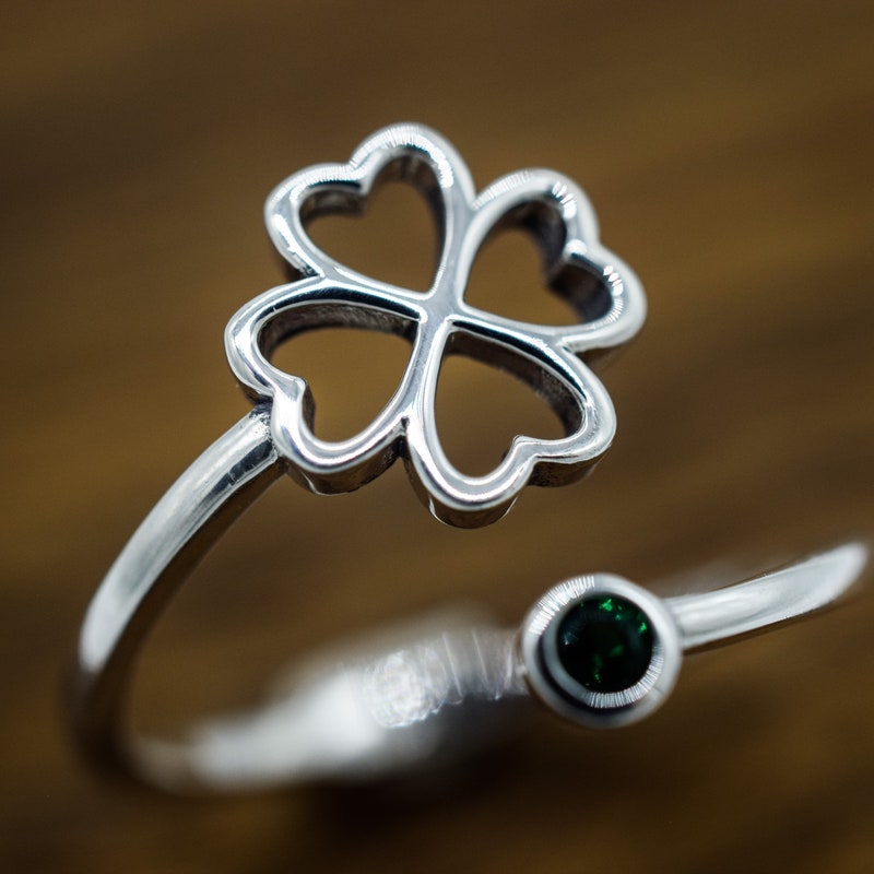 4 Leaf Clover Ring - Etsy