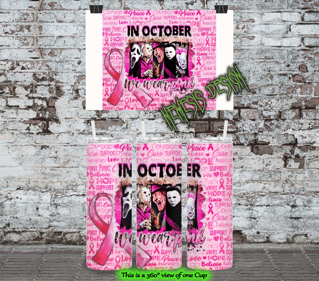 In October We Wear Pink Horror Icons - Etsy