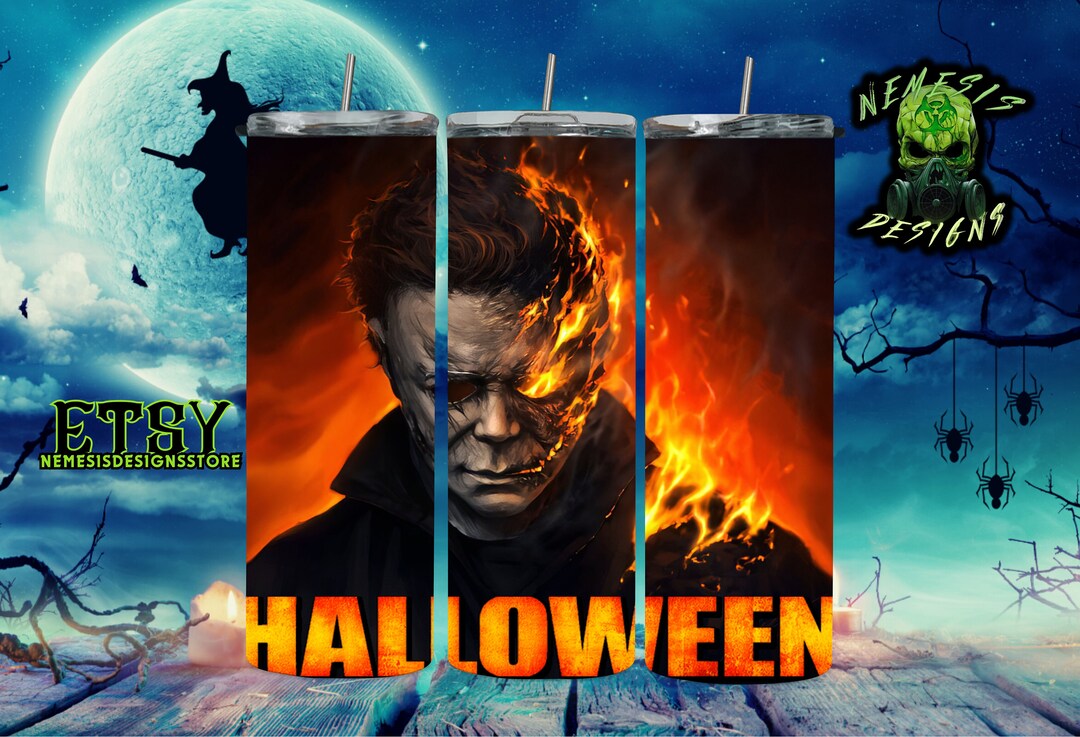 Halloween Mike 20oz Sublimation Tumbler Wrap - Etsy