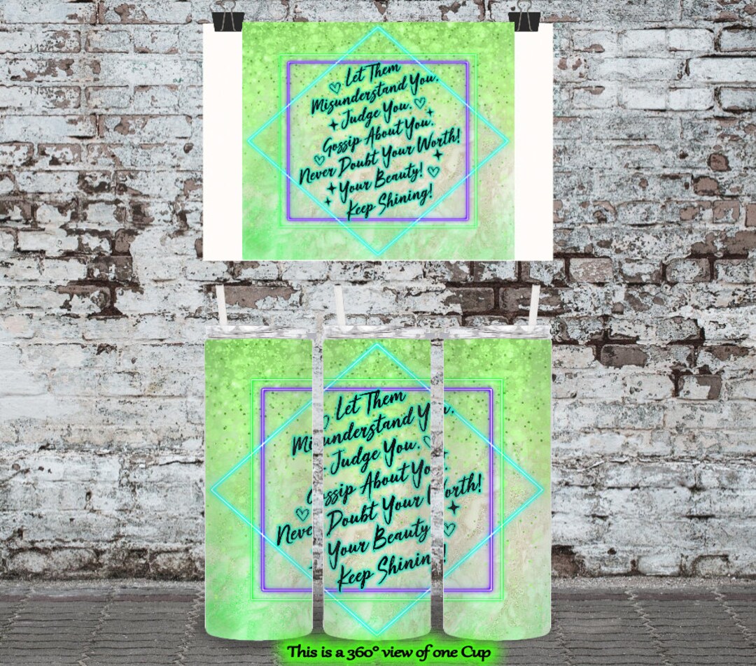 Keep Shining 20oz Sublimation Tumbler Wrap - Etsy