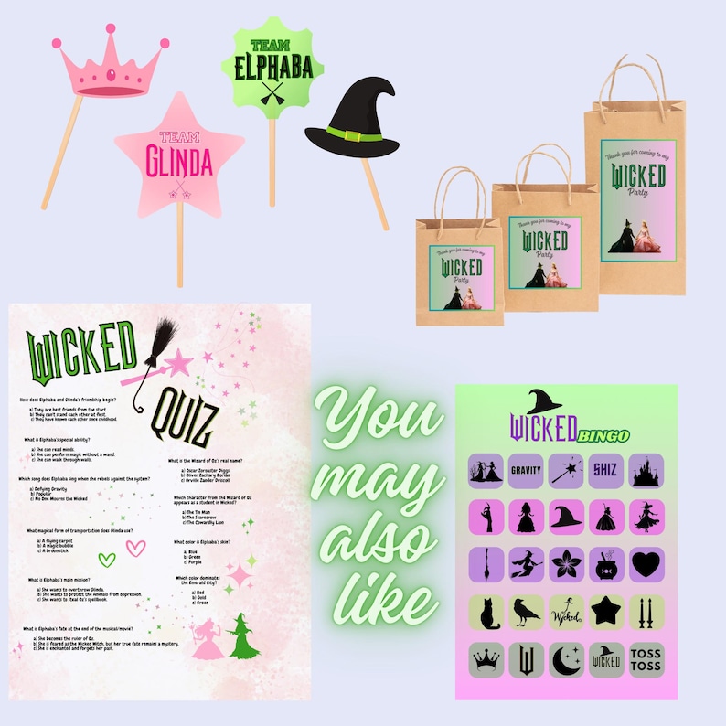 Elphaba or Glinda? | Wicked-inspired Fun Quiz | Printable Travel ...