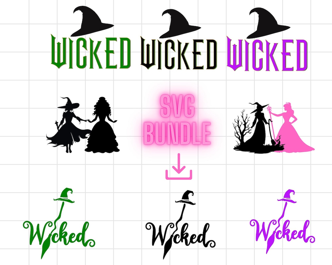8 Wicked SVG Files - Perfect for Small Cricut. - Etsy