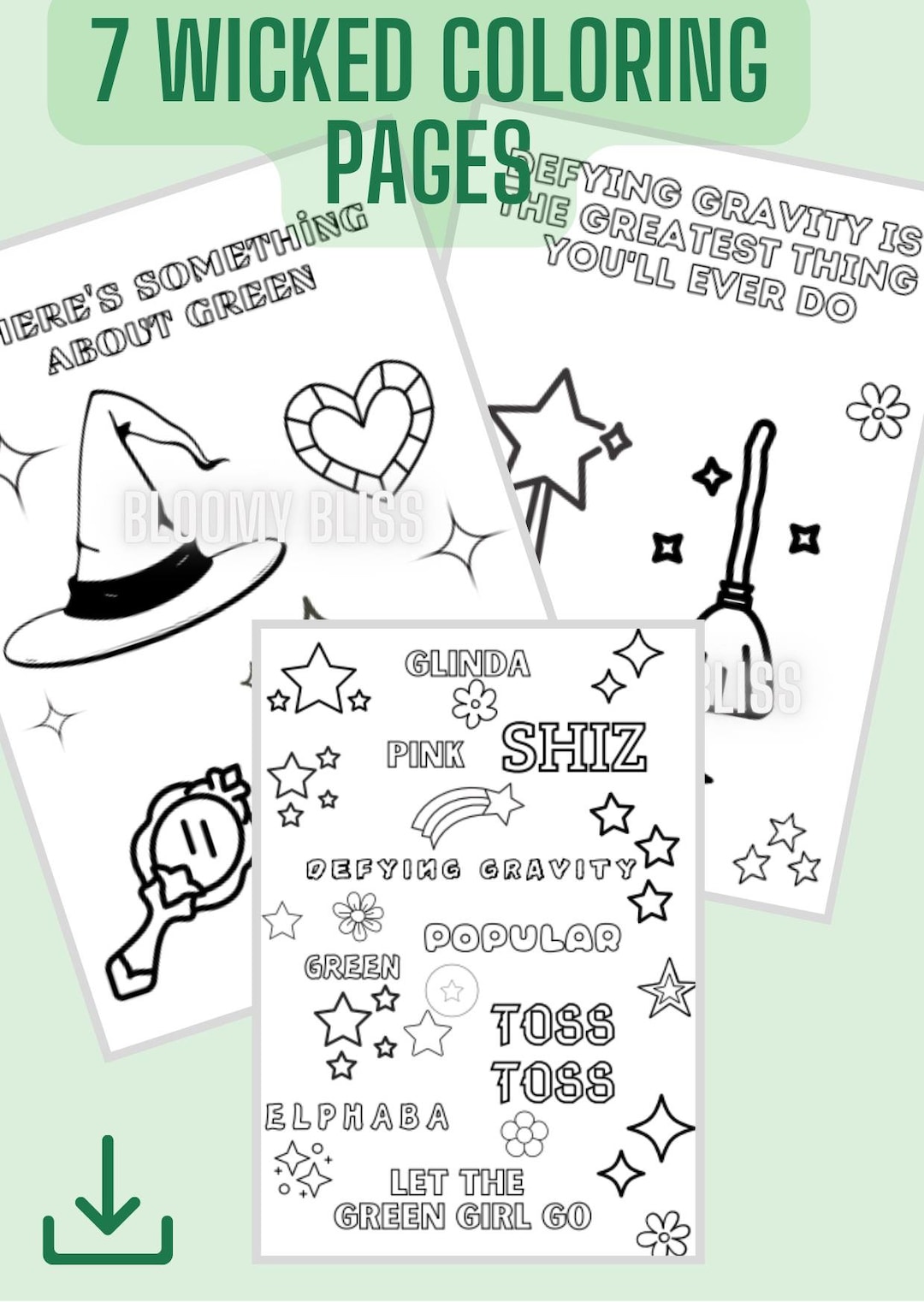 Wicked Coloring Pages : 7 Magical Pages – Ideal for Everyday Use ...
