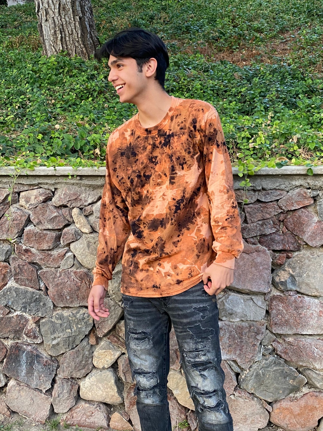 Black Bleach Splatter - Etsy