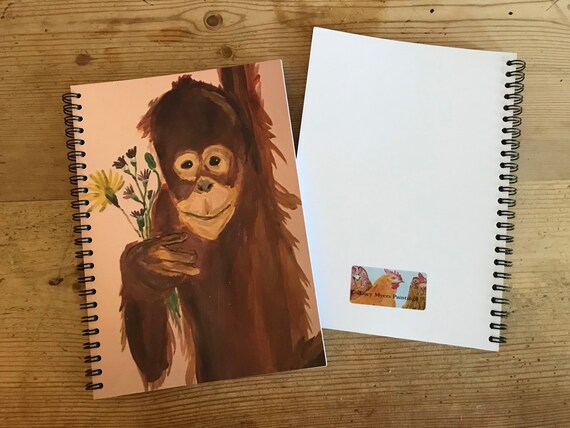Monkey Notepad - Etsy