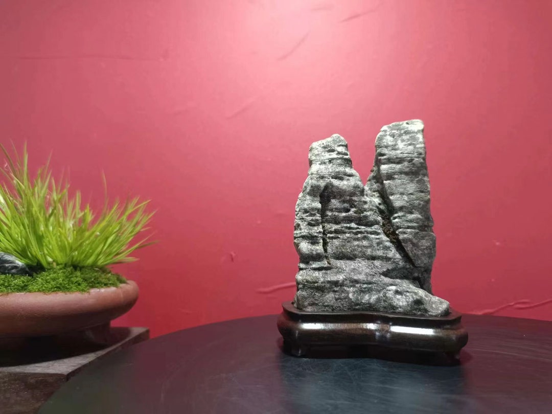 China Natural Stone Mountain Stones Bonsai Suiseki Ying Stone 英石 092702 ...