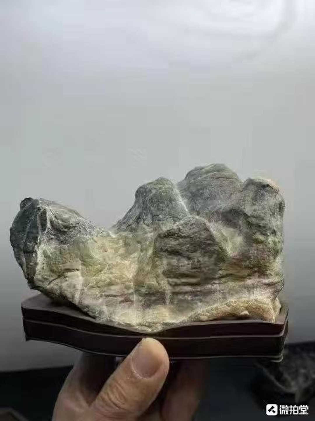 China Natural Stone Mountain Stones Bonsai Suiseki Lingbi Stone 灵璧石 ...