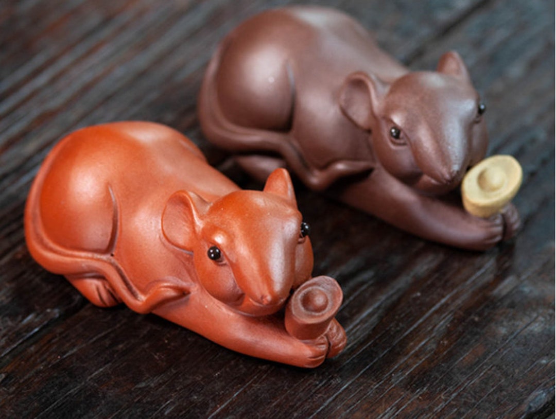 Chinese Yixing Zisha Pottery Tea Pet:rat Holding Yuanbao - Etsy