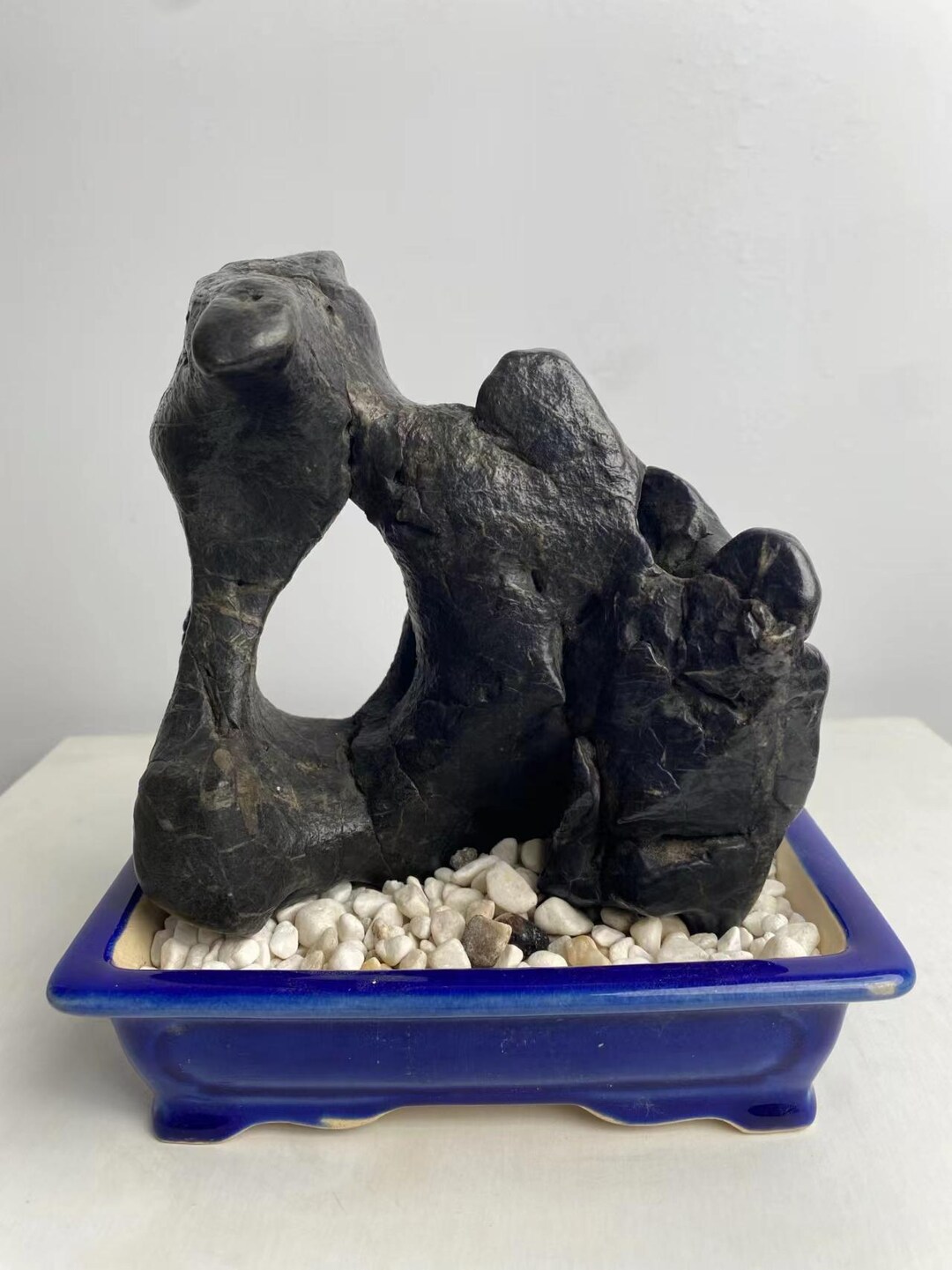 Old Collection China Natural Stone Mountain Stones Bonsai Suiseki Taihu ...