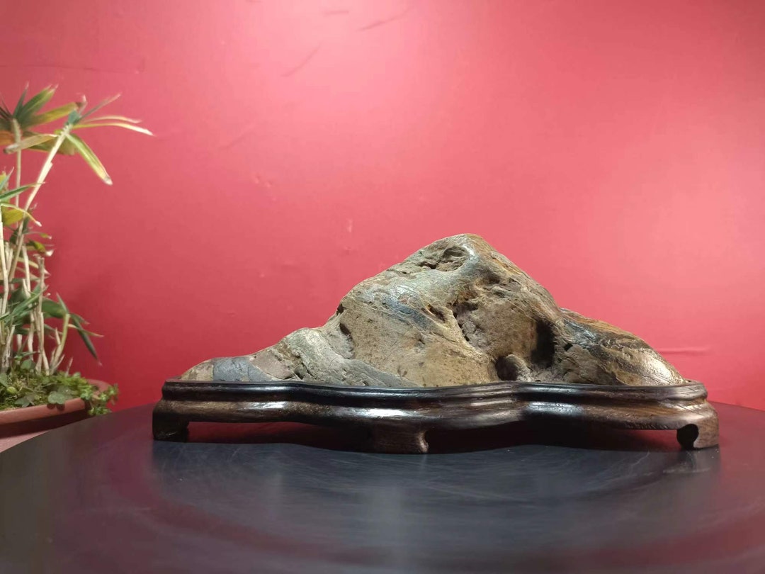 China Natural Stone Mountain Stones Bonsai Suiseki Nine Dragons Wall ...