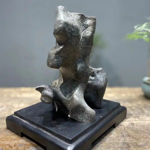 Old Collection China Natural Stone Mountain Stones Bonsai Suiseki Taihu ...