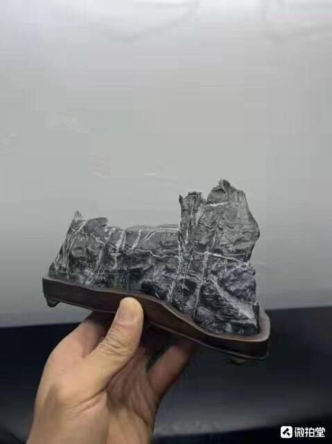 China Natural Stone Mountain Stones Bonsai Suiseki Lingbi Stone 灵璧石 ...