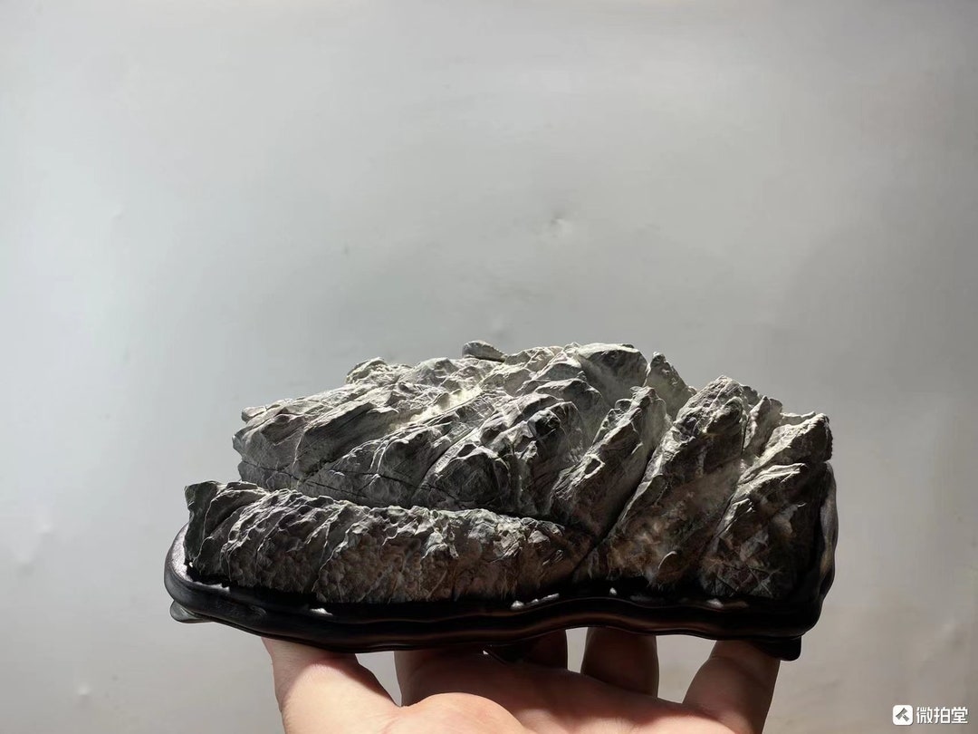 China Natural Stone Mountain Stones Bonsai Suiseki Lingbi Stone 灵璧石 ...