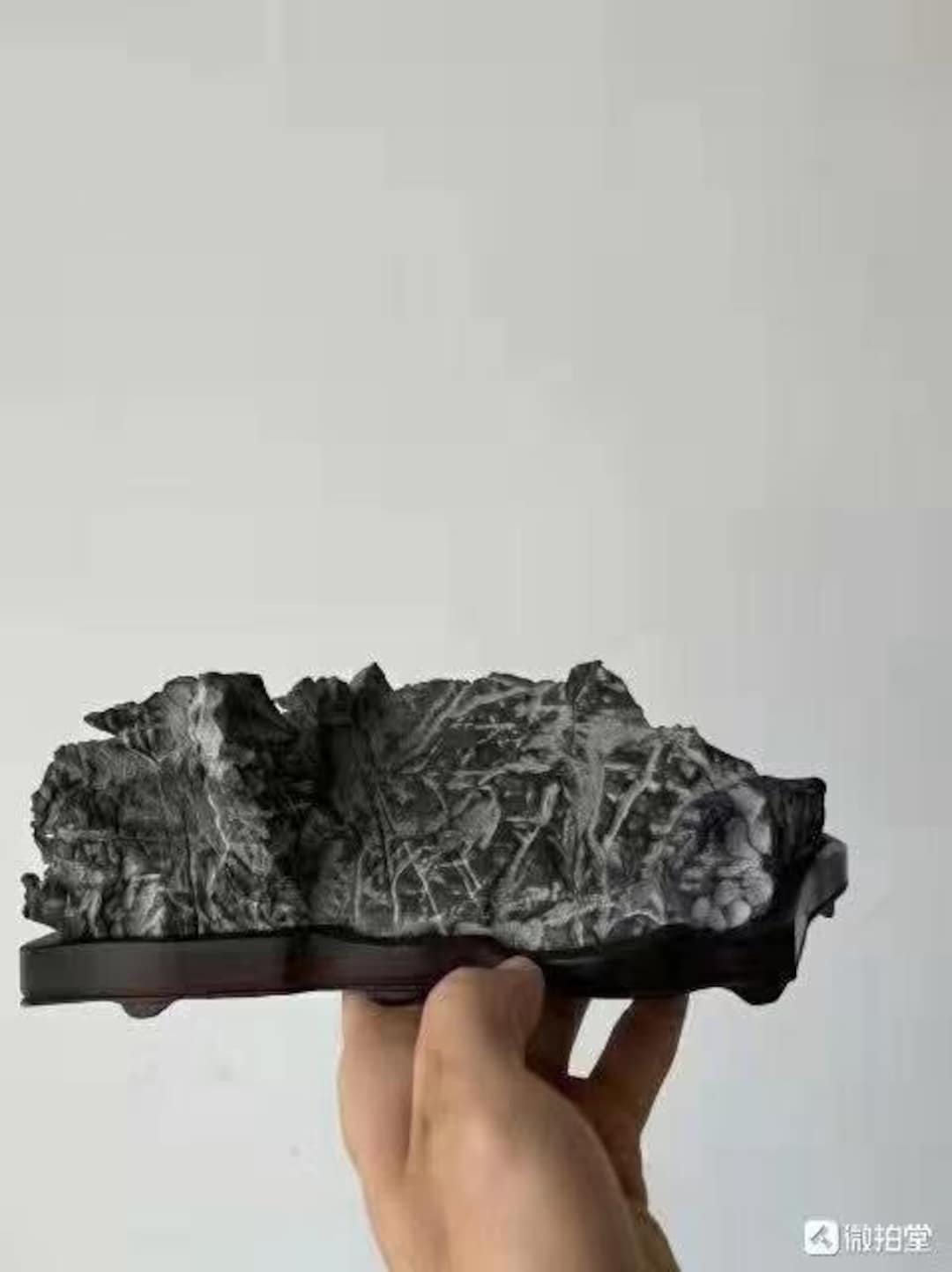 China Natural Stone Mountain Stones Bonsai Suiseki Lingbi Stone 灵璧石 ...