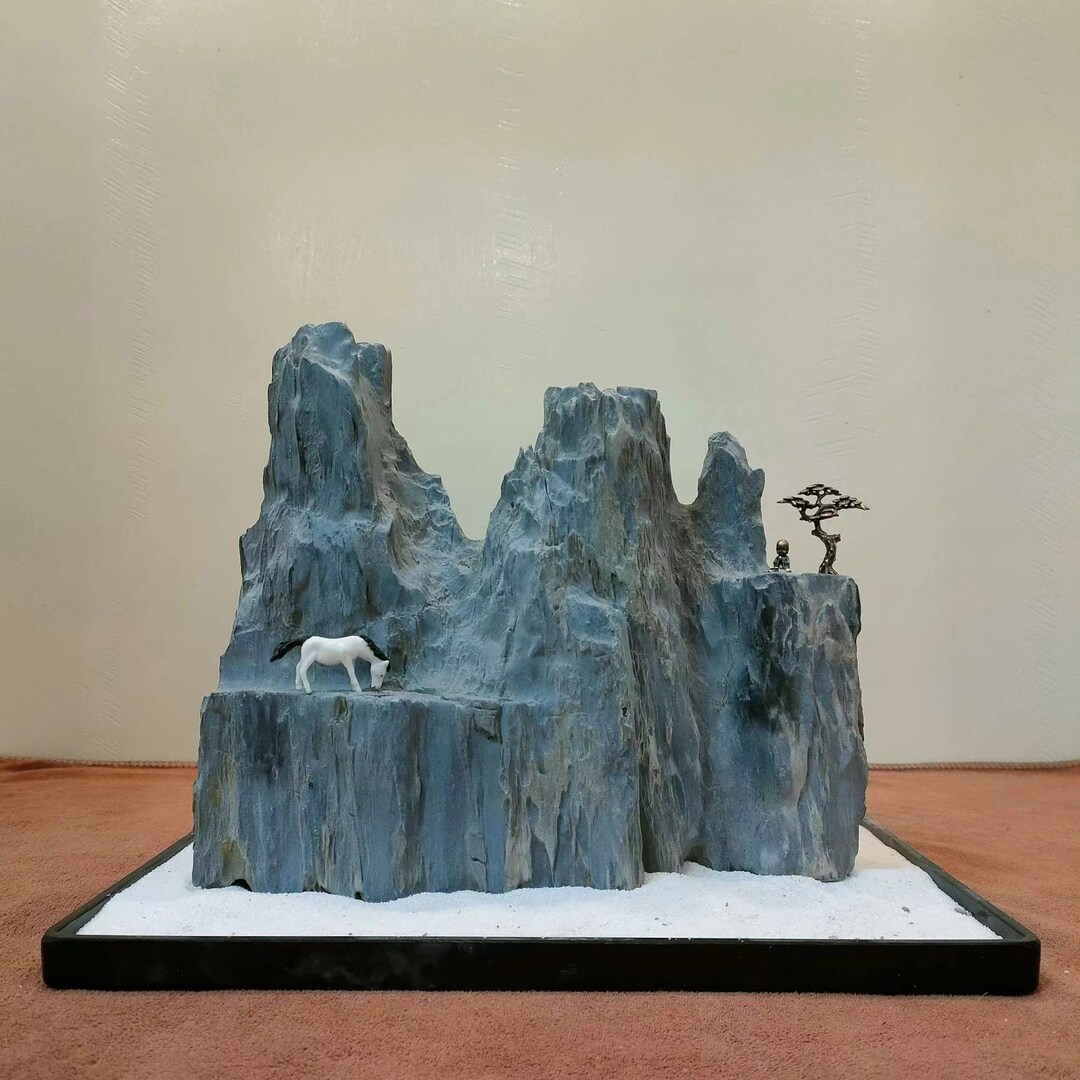 China Natural Stone Mountain Stones Bonsai Suiseki Lingbi Stone 灵璧石 ...