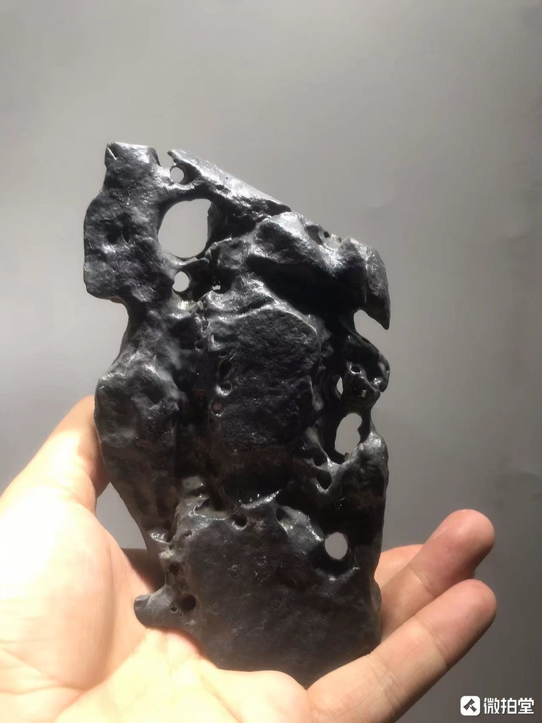 China Natural Stone Mountain Stones Bonsai Suiseki Lingbi Stone 灵璧石 ...