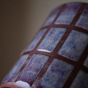 CHECKERED Pattern Glaze Mug Handmade, Ceramic, Christmas, Unique, Mugs ...