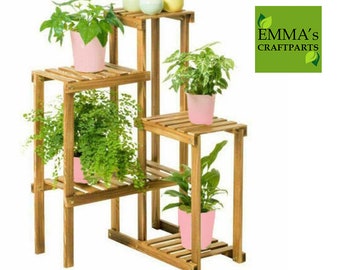 5 POTS Multi Tier Plant Stand Flower Rack Shelf Outdoor | Etsy