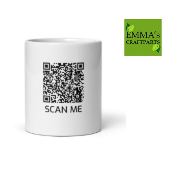 Qr Code Coffee Mug - Etsy