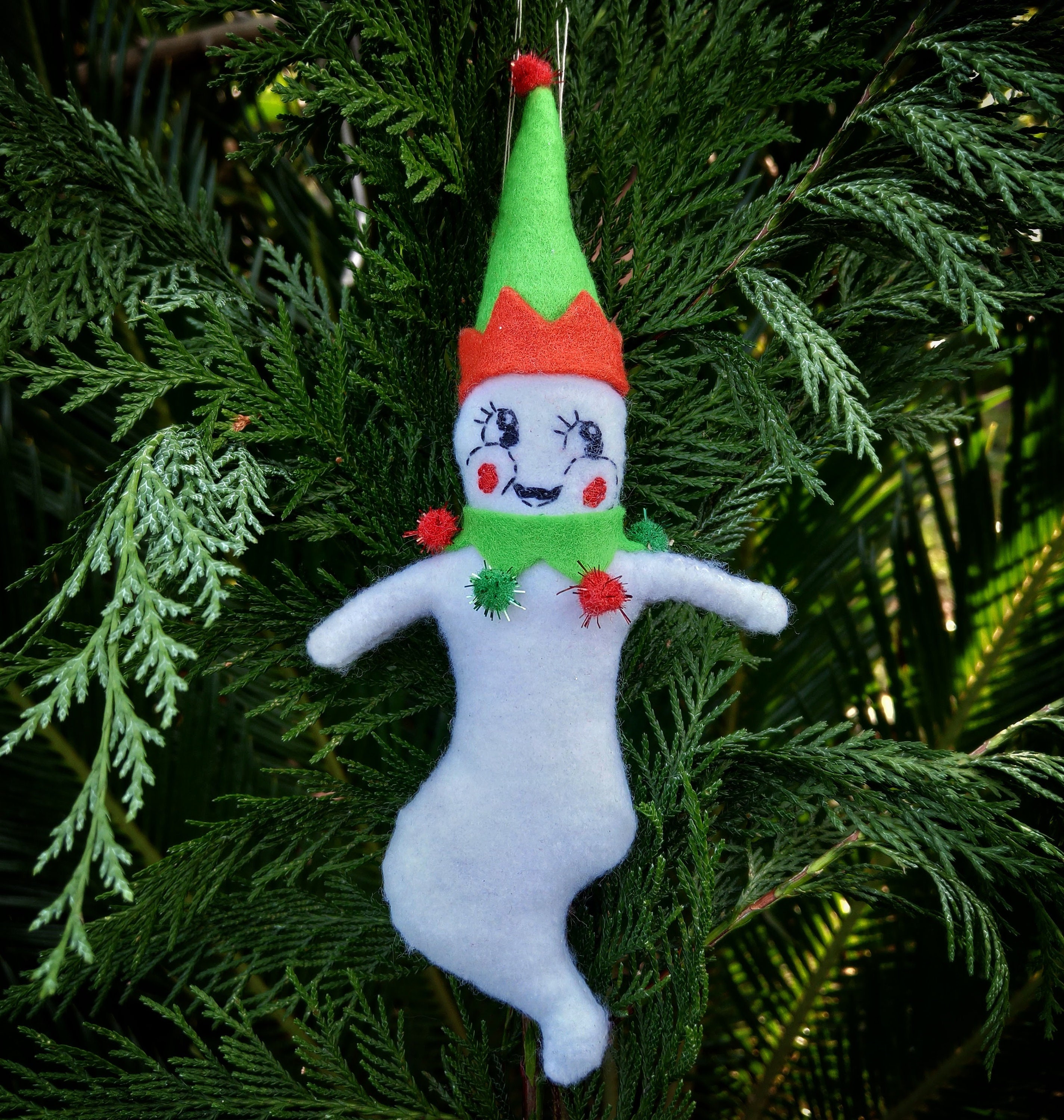 Christmas Spirit Ghost Elf - Etsy