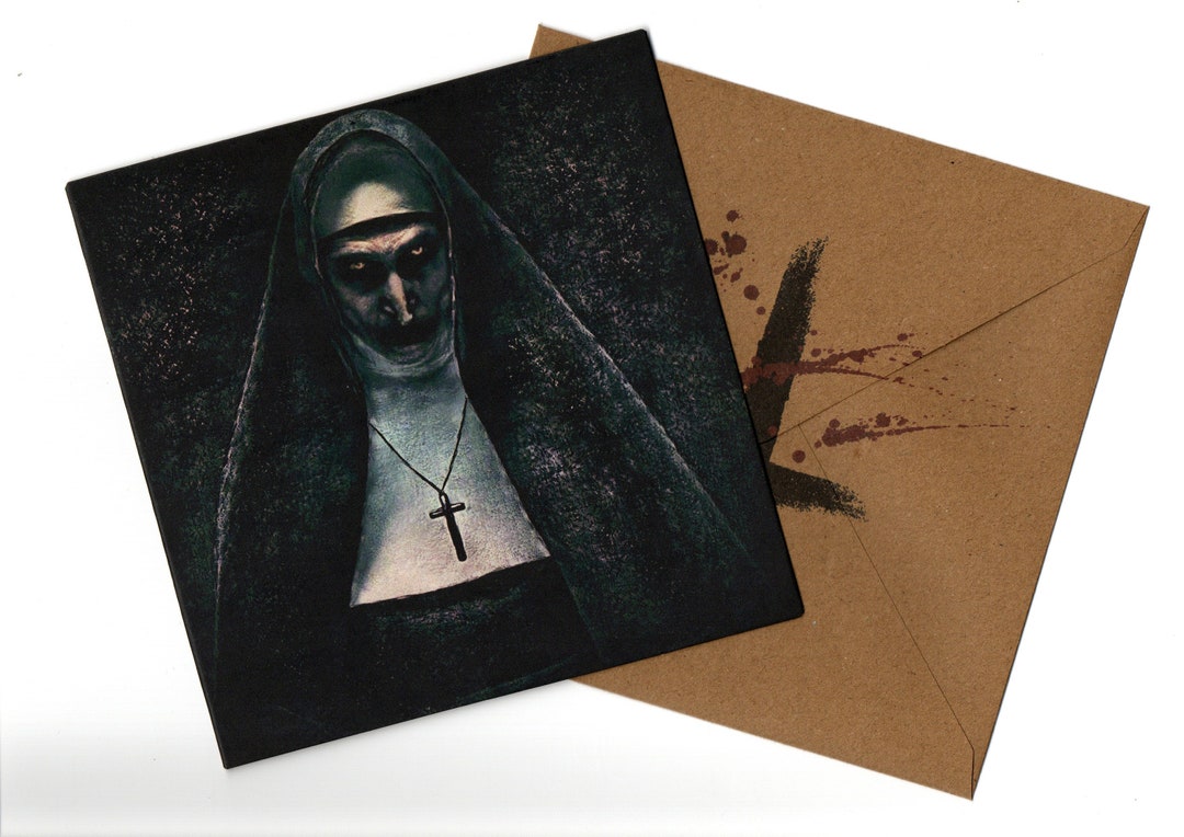 NUN 15x15 Handmade Greeting Card and Envelope - Etsy