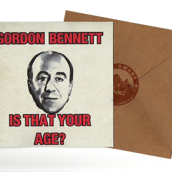 Red Dwarf Birthday Card - Etsy