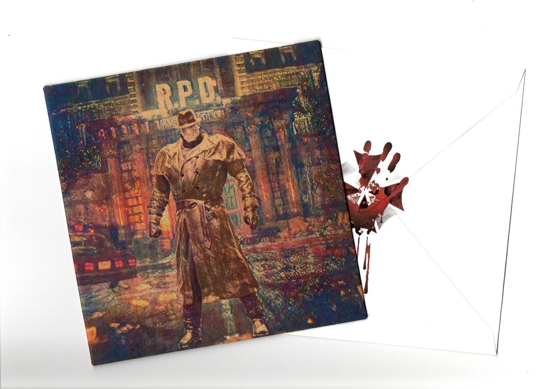 Mr X RE2 15x15 Handmade Greeting Card With Envelope Blank Inside - Etsy