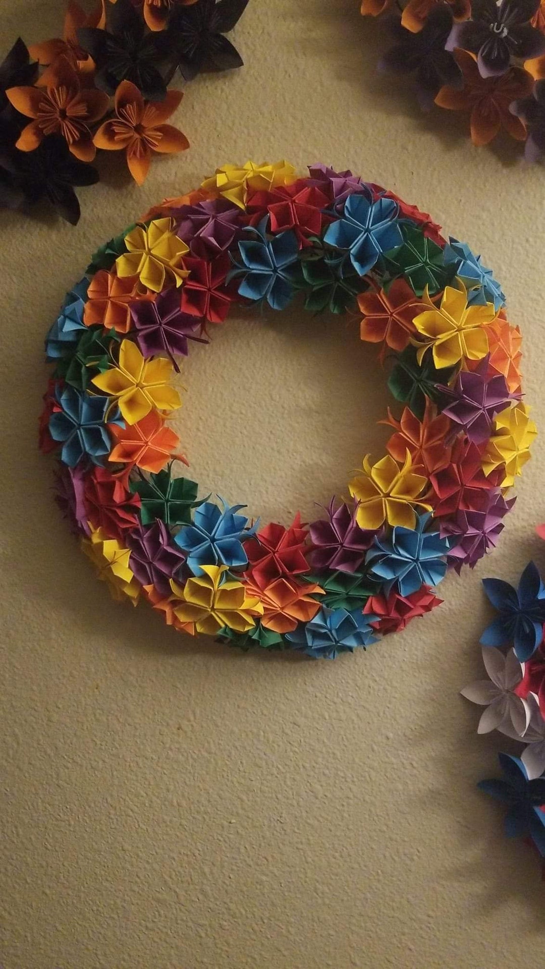 Paper Flower Wreaths - Etsy