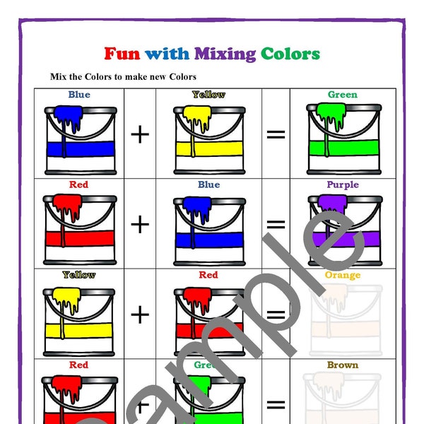 Color Magic Chart - Etsy