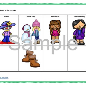 Matching Shoes Activity Preschool / Homeschool Printable - Etsy