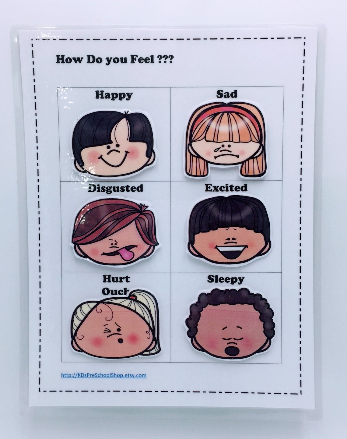 How Do You Feel Emotion Preschool/Home School Chart | Etsy
