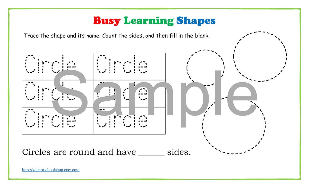 Preschool / Kindergarten / Homeschool Printable Worksheets - Etsy