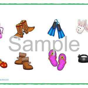 Matching Shoes Activity Preschool / Homeschool Printable | Etsy