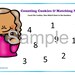 Count the Girls Cookies Match-up Preschool/homeschool - Etsy