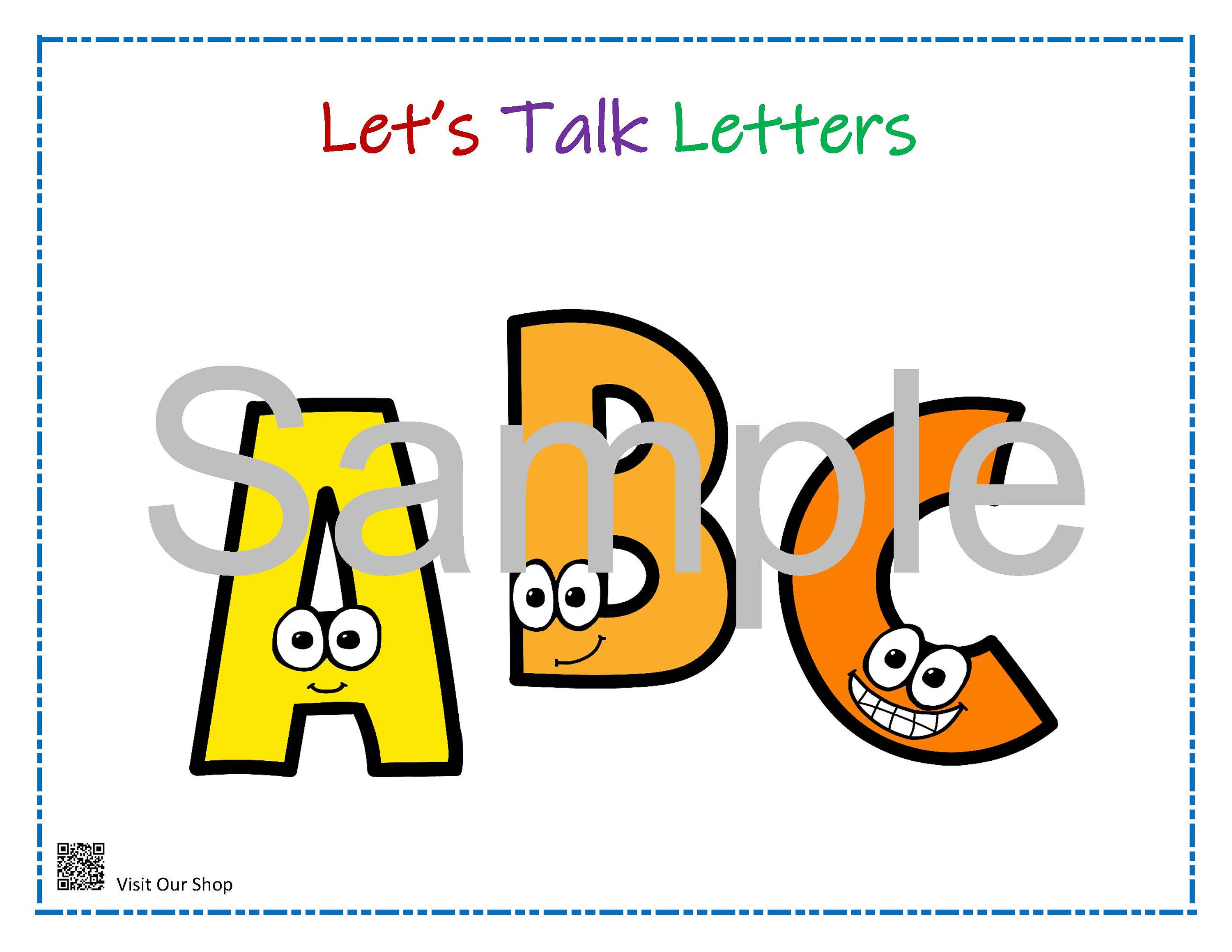 All About Letters A-Z Toddler Preschool Home School Printable - Etsy