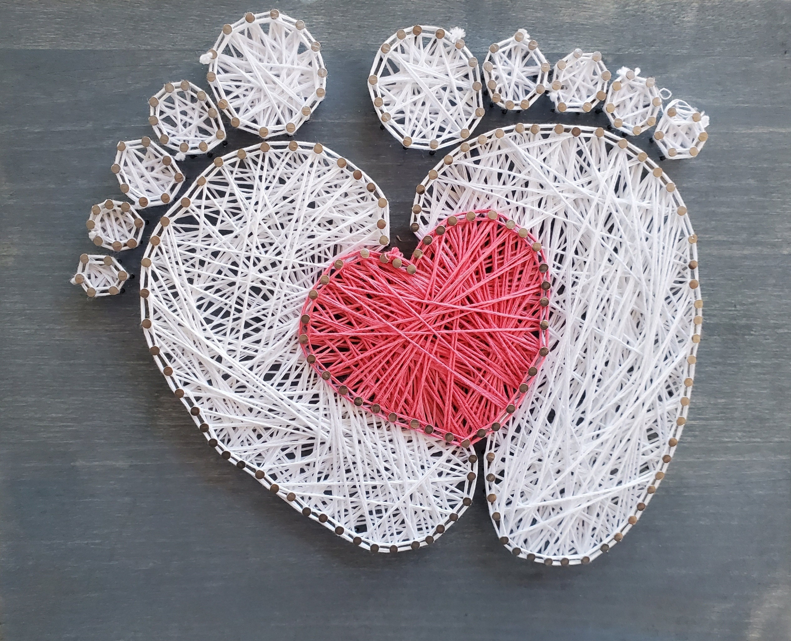 Baby Feet String Art - Etsy
