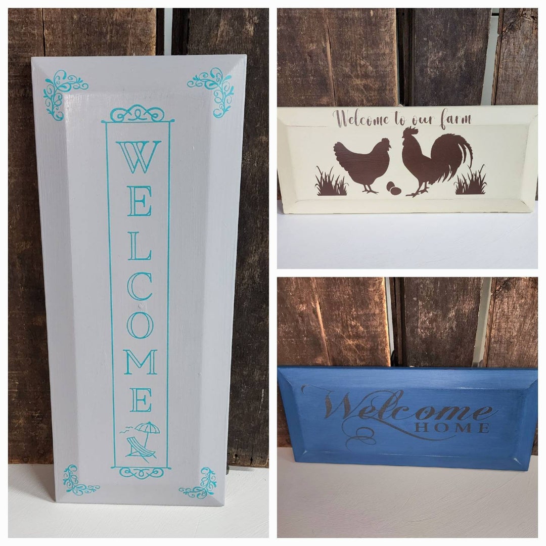 Welcome Signs Small Wood Welcome Signs Farmhouse Sign - Etsy