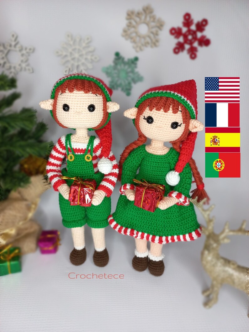 Crochet Pattern Doll Amigurumi Doll Crochet Elves / Elf and - Etsy