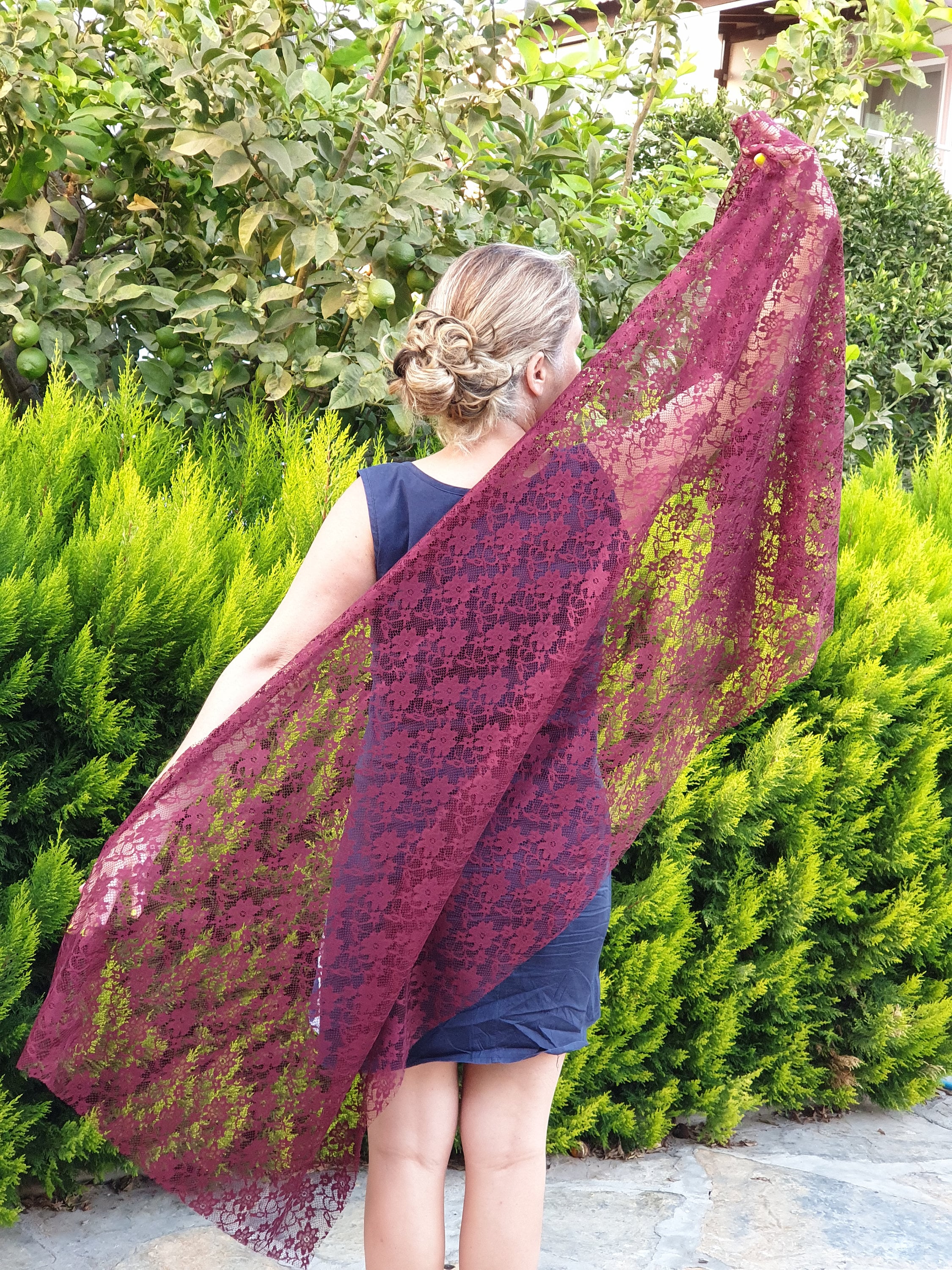 Navy Blue Lace Tulle Wedding Shawls..wedding Lace Wraps.wedding Shrug ...