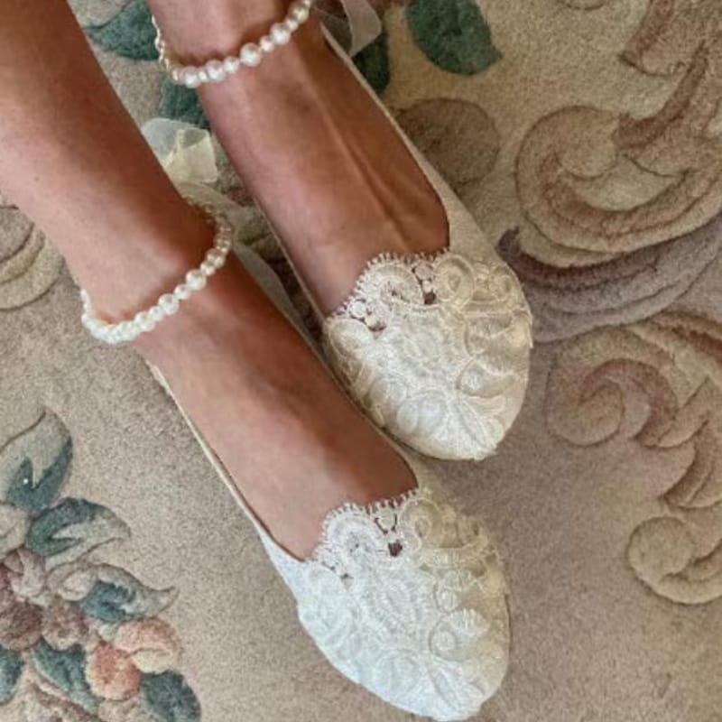 Flat Wedding Shoes - Etsy