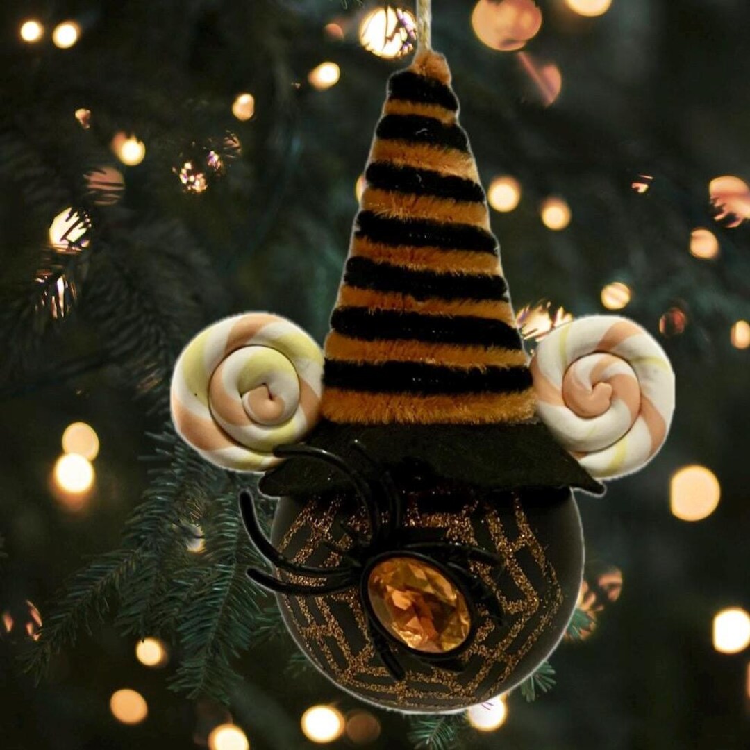 Halloween Witch Mickey Disney Inspired Ornament - Etsy