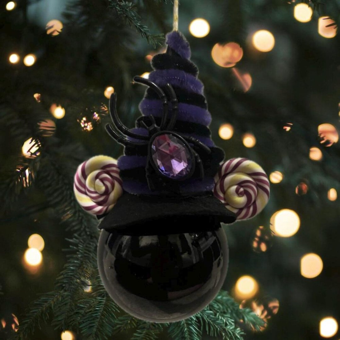 Halloween Witch Mickey Disney Inspired Ornament - Etsy