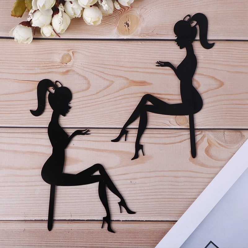 Lady Cake Topper - Etsy