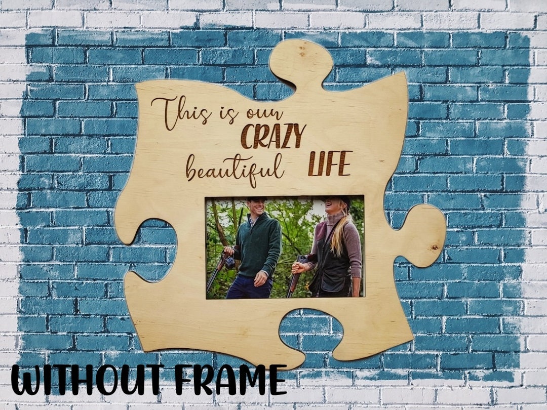 Personalized Puzzle Piece Photo Frame - Etsy