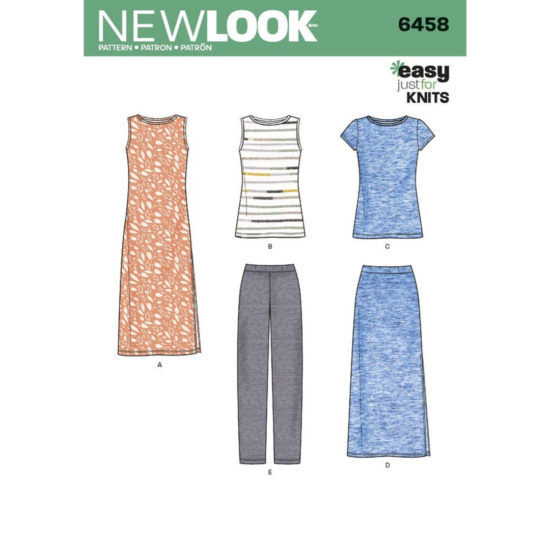 New Adult NEW LOOK Sewing Pattern 6458 Misses Woman Ladies - Etsy