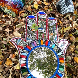 Hamsa Wall Hanging,hamsa Hand Mirror,hamsa Mosaic Mirror,hamsa ...